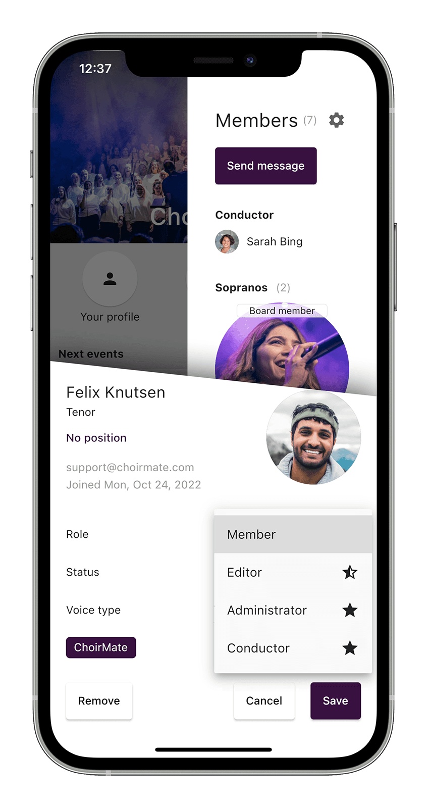 ChoirMate - Choir Management Software & Rehearsal App for iOS, Android & Web