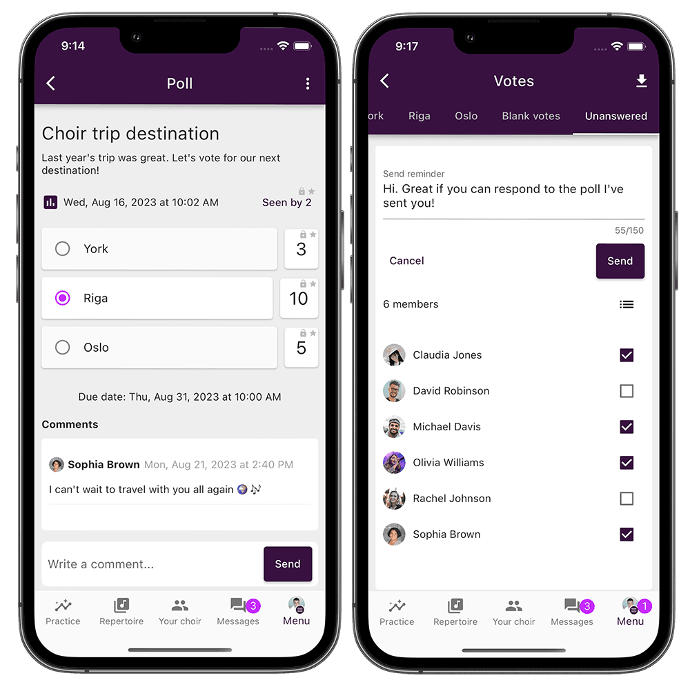 ChoirMate - Choir Management Software & Rehearsal App for iOS, Android ...